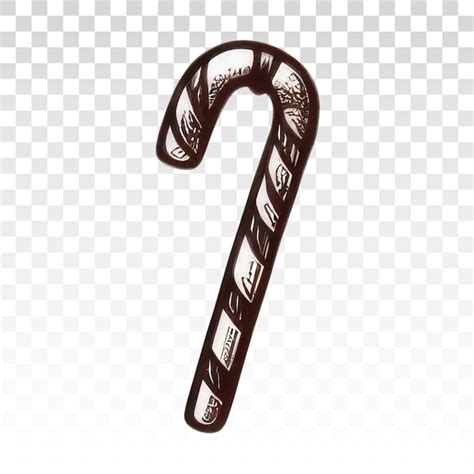 Premium Psd Candy Cane Black And White Drawing