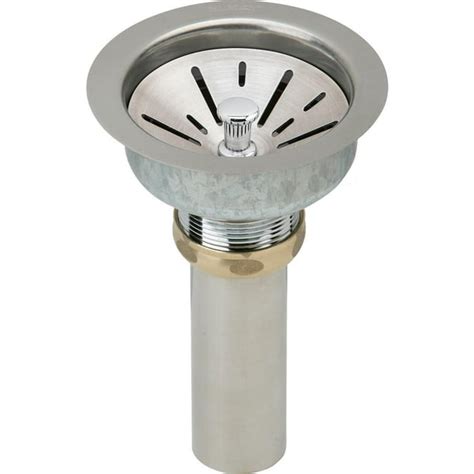 Elkay Deluxe Drain Kit With Satin Finish 3 1 2 Type 304 Stainless Steel
