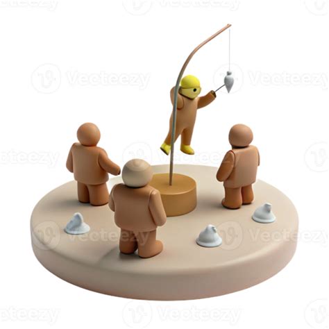 3d Render Of Figures And Pendulum 51330763 Png