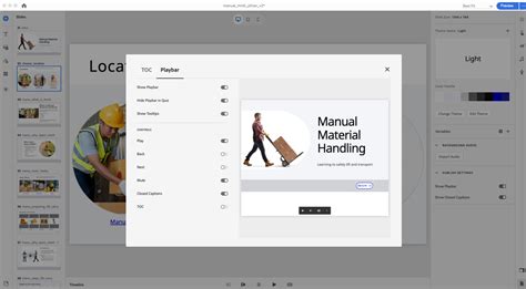 solved how to center playbar vs left aligned captiva adobe