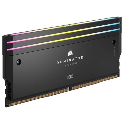 خرید رم Corsair Dominator Titanium Rgb ظرفیت 32 گیگابایت Ddr5 پک دوتایی مدل Intel Xmp