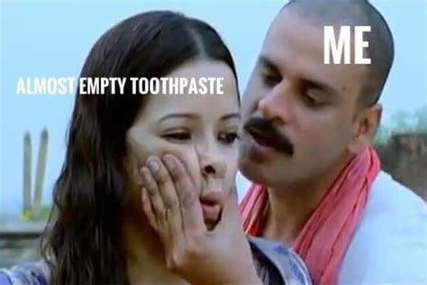 Squeezing Toothpaste Meme Guy