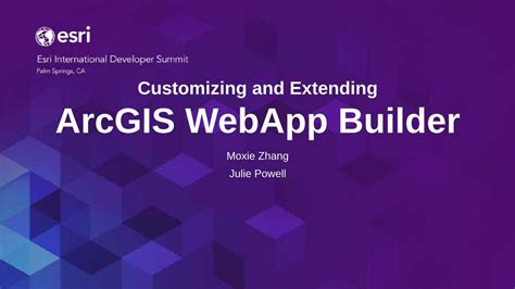 PDF ArcGIS WebApp Builder Builder Architecture Design Principles WebApp Configure The