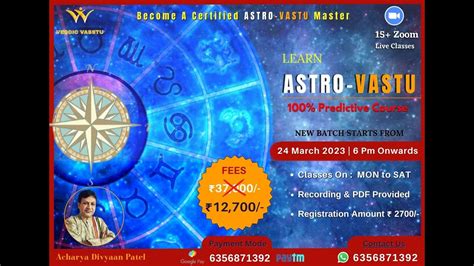 Astro Vastu Course 100 Predictive Course Youtube