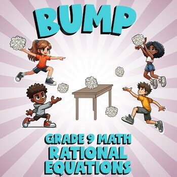 Rational Equations Bump Math Game No Prep 9th Grade Review Activity