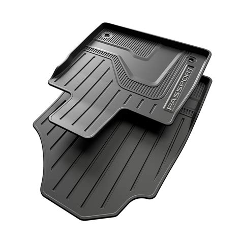 2026 Honda Passport All Season Floor Mats Gray Logo 08p17 3bm 110