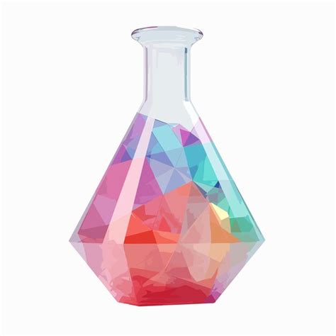 Premium Vector Chemistry Glass Flask Lowpoly Vector