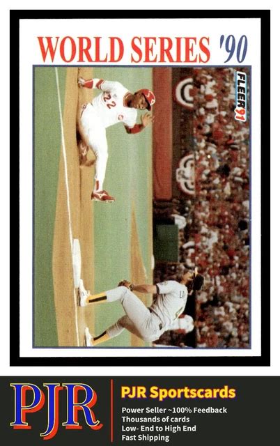 1991 Fleer 2 Billy Hatcher Cincinnati Reds World Series Eur 198
