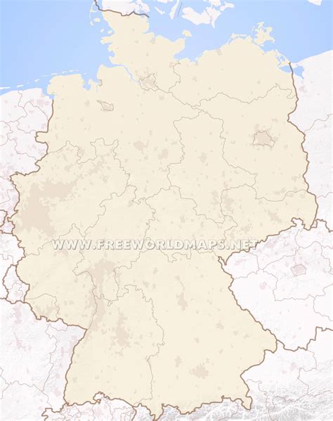 German Map Blank