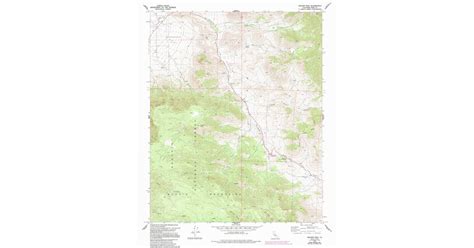 1972 Map Of Walker Pass Kern County Ca — High Res 1994 Print Pastmaps