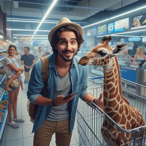 Man And Girraffe Becoming Increasingly Better Friends And Gardners R