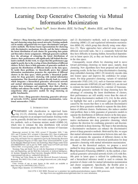 1 Learningdeepgenerativeclusteringviamutualinformation