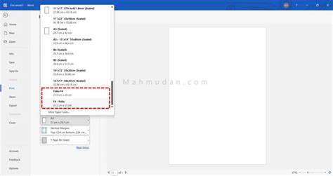 How To Add F Folio Paper Size Word Excel Various Printers