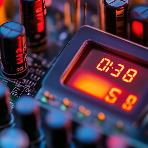 A Closeup Of A Multimeter Measuring Voltage In An Electronic Circuit
