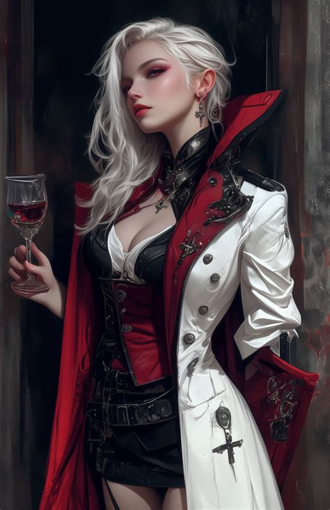 Vampire Huntress White And Red Coat by level7goperator on DeviantArt