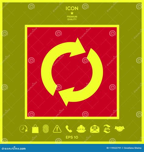 Reset Button Reload Arrows Stock Vector Illustration Of Circular Environment 119553791