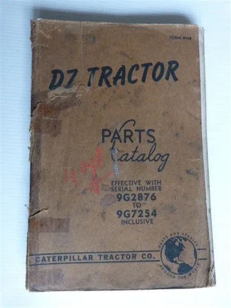 1945 Caterpillar D7 Tractor Catalog Booklet In English £2563 Picclick Uk