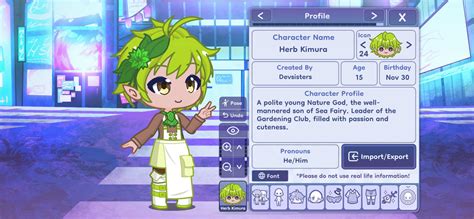 Cookie Run Herb Cookie Gacha Life 2 Design By Rosejigglypuff76 On