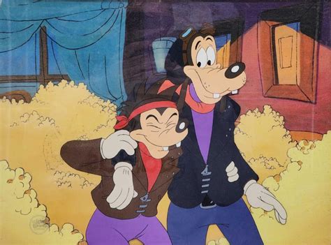 Lot Disney Goof Troop Animation Cel