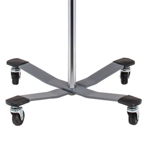 Stainless Steel Iv Pole With 2 Hook Top Clinton Industries Inc