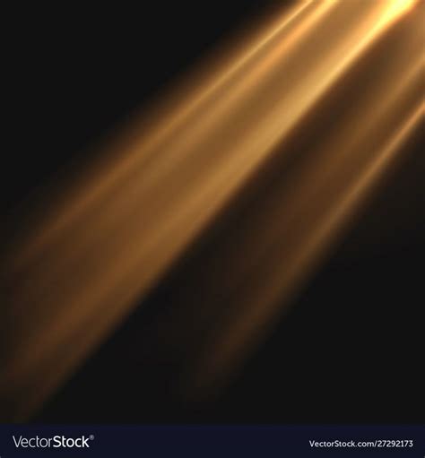 Sun Rays Light On Black Background Vector Image On Vectorstock In 2025 Lens Flare Photoshop