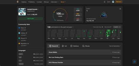 Leetcode Problemsolving Codingjourney Algorithms Datastructures Sanmitraa V R