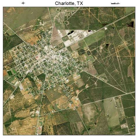 Aerial Photography Map Of Charlotte Tx Texas