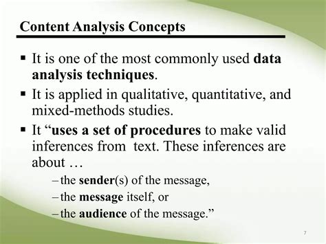 Content Analysis Quantitative Research Methods Ppsx