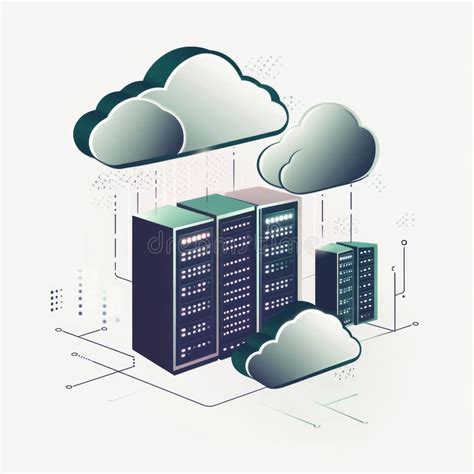 Exploring Cloud Computing And Data Server Technology For Modern Digital Infrastructure Stock