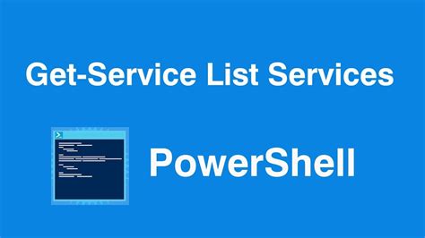 Windows Powershell Get Service Get Active Running Service List Youtube