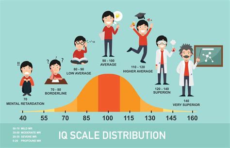 Infografía De Distribución De Escala Iq Ilustración Vectorial 3204409