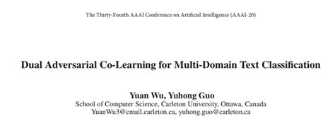 论文笔记 Aaai2020 多领域文本分类 知乎