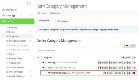 Controlling Access To Specific Product Categories
