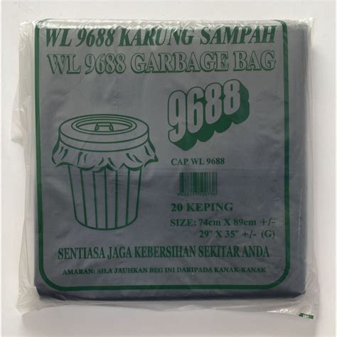 hitam cap wl 9688 ถุงกระสอบพลาสติก แบบหนา hpde hdpe สีดํา สีเขียว 29