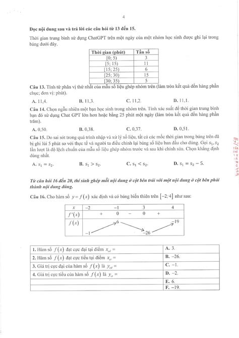 Đề minh họa môn Toán kì thi V-SAT đánh giá đầu vào đại học từ 2025 (trên máy tính) - Toán Học ...