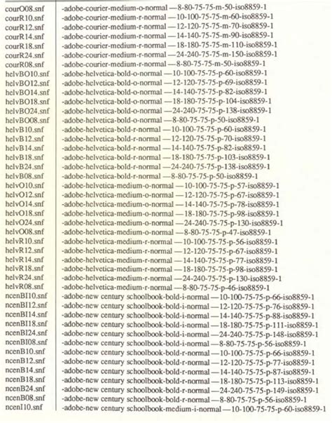 E Release 3 And 4 Standard Fonts X Window System Users Guide For X11