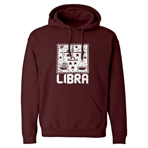 Hoodie Libra Zodiac Astrology Unisex Adult Hoodie Indica Plateau