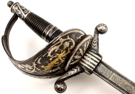 Gold And Silver Inlaid Spanish Sword Toledo Circa 1880 1280x888