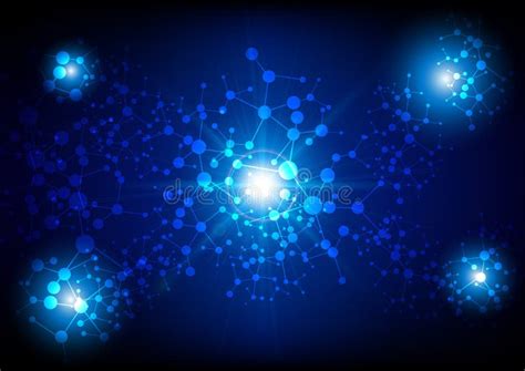 Abstract Network Technology Connection Background Stock Vector Illustration Of Connection