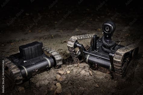 High Tech Robot Equipped With Various Payloads To Detect And Identify