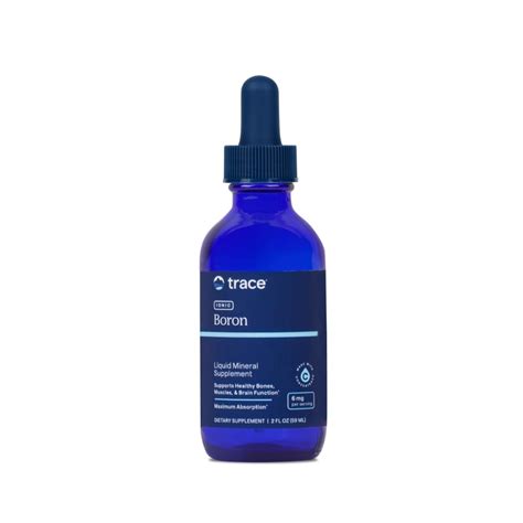 Trace Minerals Ionic Boron Brain And Bone Support Supplement Liquid