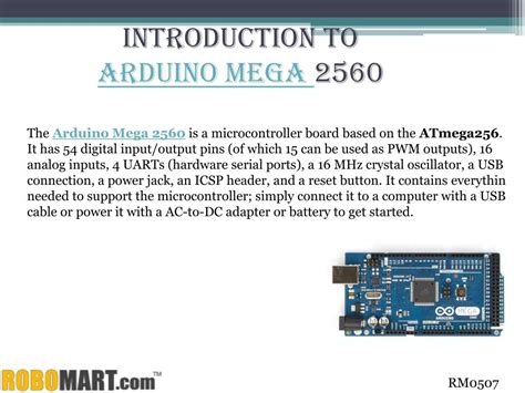 ppt buy arduino mega 1280 robomart powerpoint presentation free