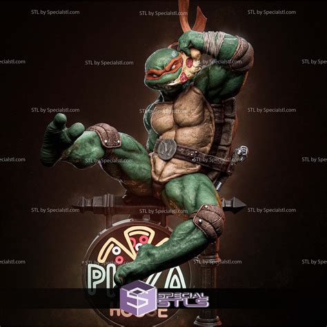 Tmnt Michelangelo Pizza House 3d Model Sculpture Specialstl