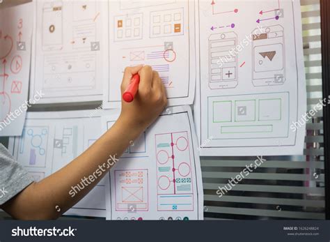 Woman Design Engineer Ux Architect Template Stock Photo Shutterstock