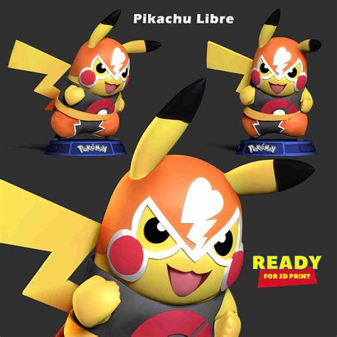 Pikachu Libre 3d Models Download Creality Cloud