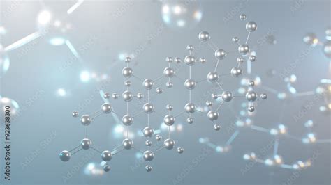 Dexamethasone Molecular Structure 3d Model Molecule Glucocorticoid Medication Structural