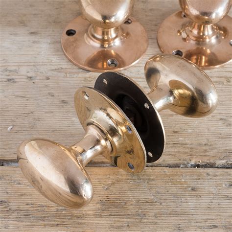 Oval Brass Door Knobs Door Furniture Lassco Brunswick House