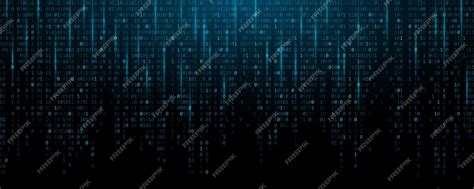 Premium Vector Binary Data Software Programming Code Background Random 0 And 1 Numbers Of