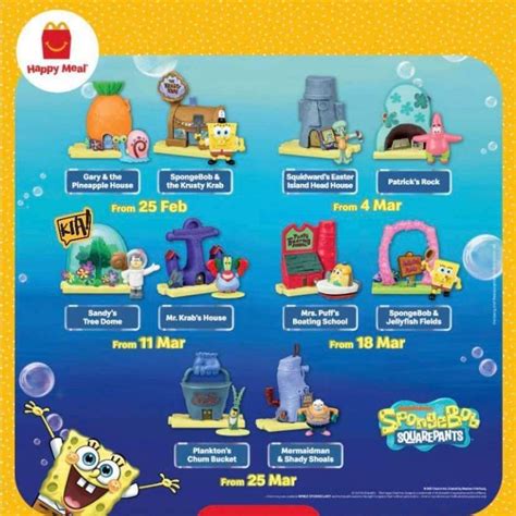 Mcd Happy Meal Spongebob Squarepants Shopee Malaysia