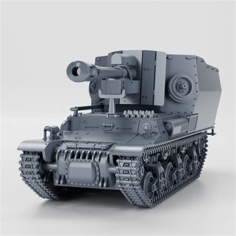 3d Printable 105cm Lefh18 Lorraine Schlepper F Alkett Germany Ww2